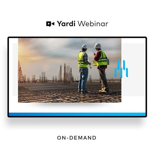 Watch Yardi Construction Manager On-Demand Webinar